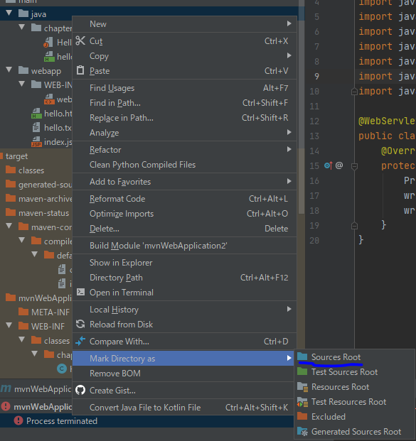 mvn-jetty-pluginによるServlet Webアプリケーション